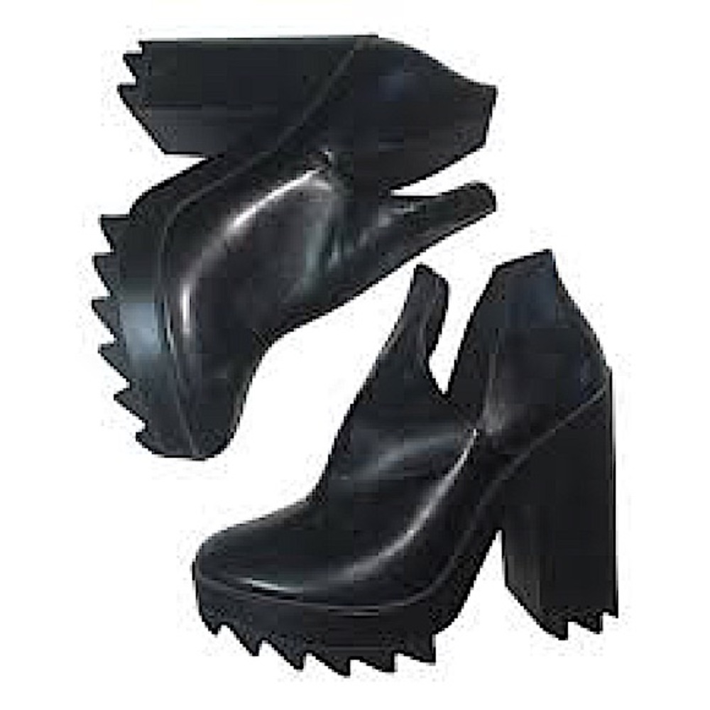 Zarav Cut Out Platform Boots - Gem